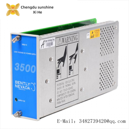 Bently Nevada 3500/15 DC 129486-01: High-Power DC Supply Module for ...