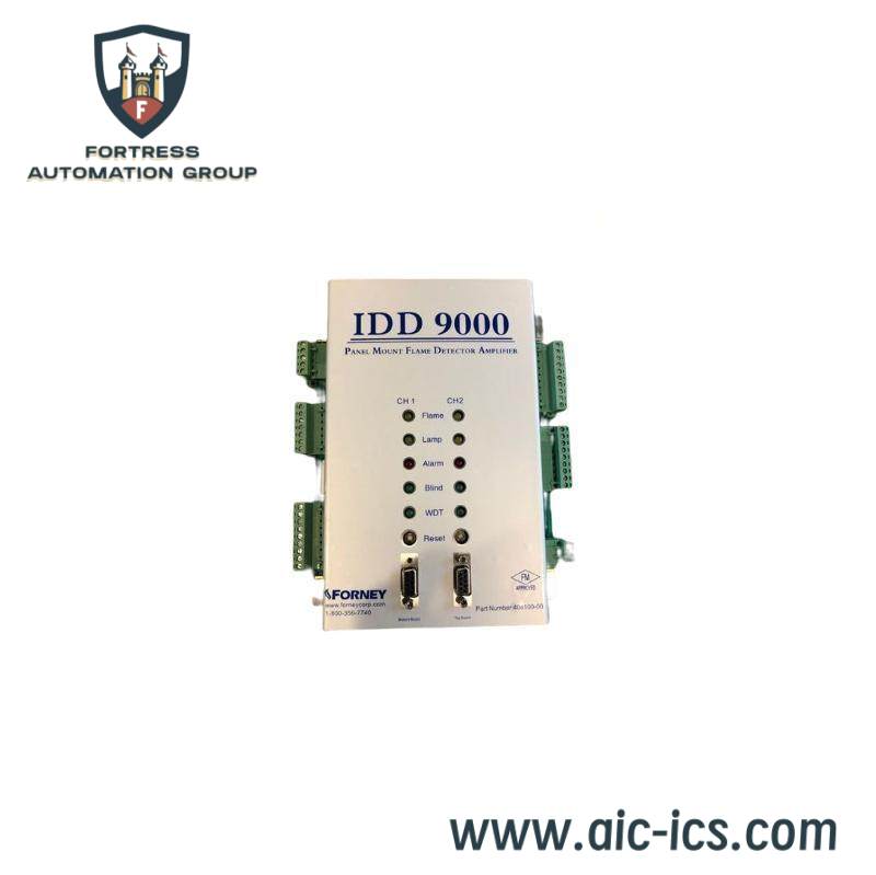 FORNEY IDD 9000 408100-00 Panel Mount Dual Channel Flame Amplifier ...