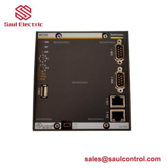 Bachmann MC205 Processor Module - Advanced Control Solution - dcsyg.com