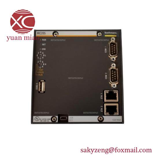 Bachmann MC205 Processor Module - Advanced Control Solution - www ...