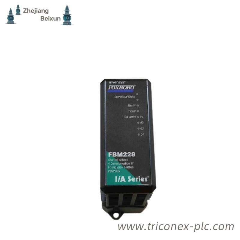FOXBORO FBM228 - Channel Isolated H1 Foundation Fieldbus Module ...