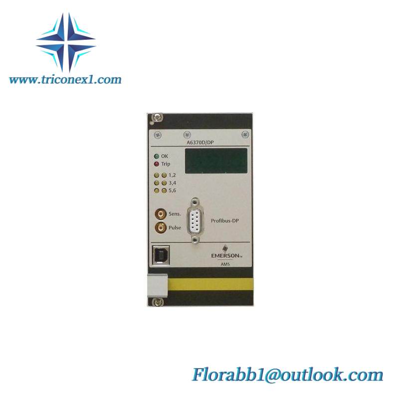 EMERSON A6370D Overspeed Protection Monitor - Comprehensive Safety ...